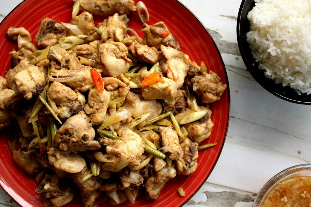 How to Make Lemongrass Chicken (Cambodian Recipe) - Thida's Kitchen